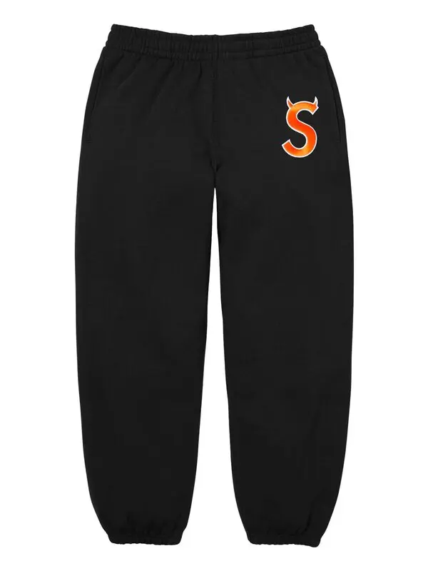 Supreme Devil's Logo Sweatpants - Black
