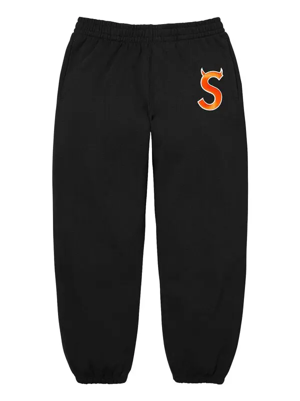 Supreme Devil's Logo Sweatpants - Black