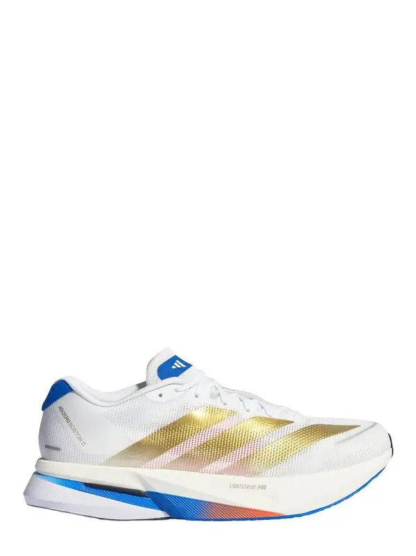 Adidas Adizero Boston 13 Athletic Sneakers - White