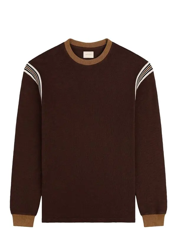 Aimé Leon Dore Long Sleeve Slub Knit Tee - Brown