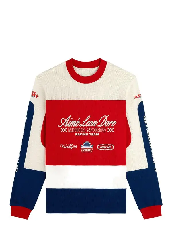 Aimé Leon Dore Long-sleeve Mesh Tee - Red
