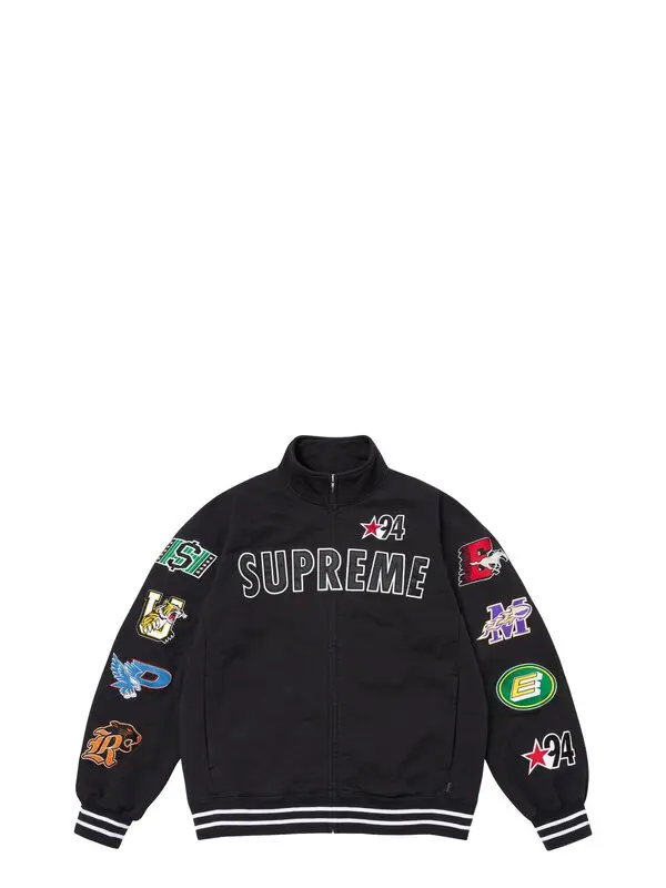 Supreme Mascots Zip Up Sweatshirt - Black