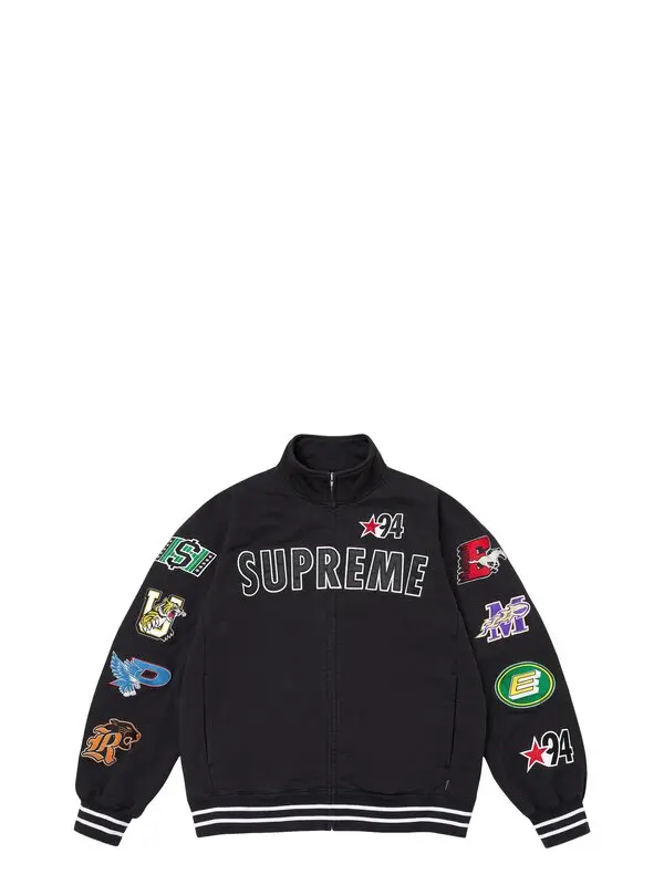 Supreme Mascots Zip Up Sweatshirt - Black