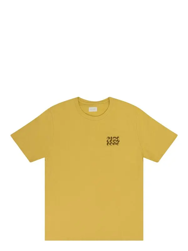 Aimé Leon Dore Stacked Logo T-shirt - Yellow
