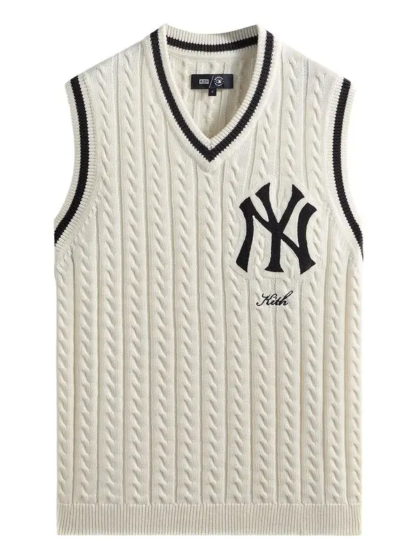 Kith For The New York Yankees Aiken Vest - Cream