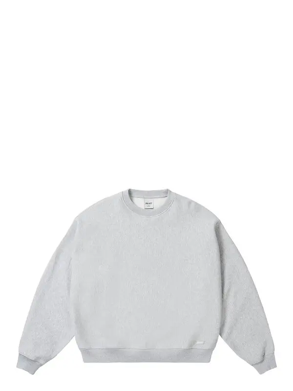 PALACE Crew Marl Sweatshirt - Grey