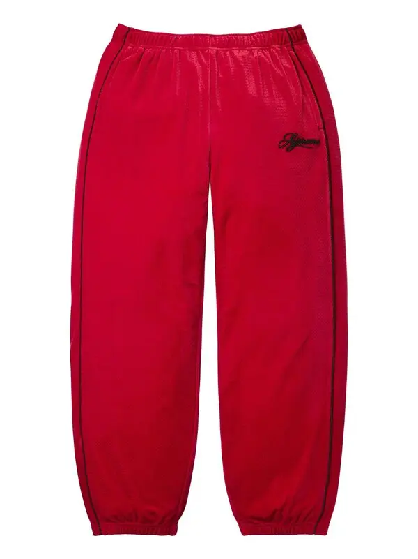 Supreme Velour Mesh Track Pant - Red