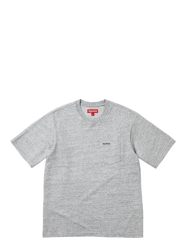 Supreme Short-sleeve Pocket Tee - Grey