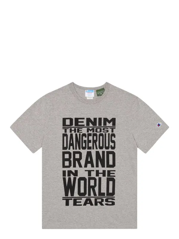 DENIM TEARS Most Dangerous Graphic T-shirt - Grey