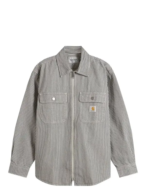 Carhartt Work In Progress Mercer Striped Shirt Jacket - White