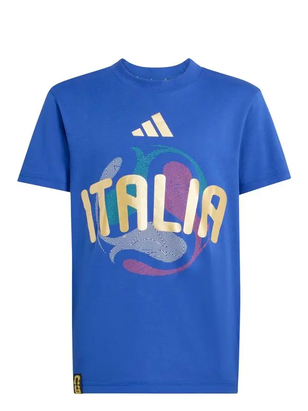 Adidas Fifa World Cup 26 Italy Graphic T-shirt - Blue