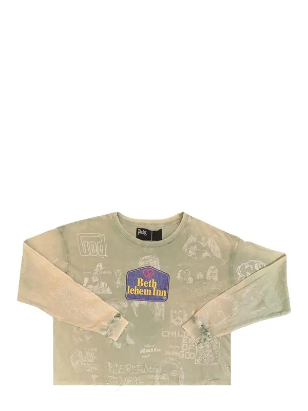PALY HOLLYWOOD Long Sleeve Graphic Tee - Green