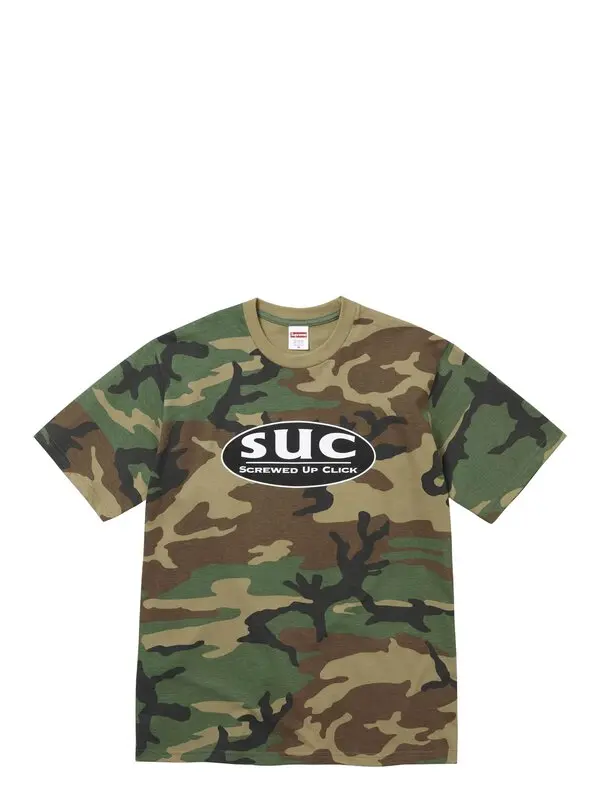 Supreme X Dj Screw Suc Tee Woodland Camouflage - Green