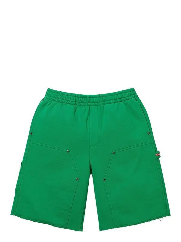 Supreme Double Knee Painter Sweatshort - Green