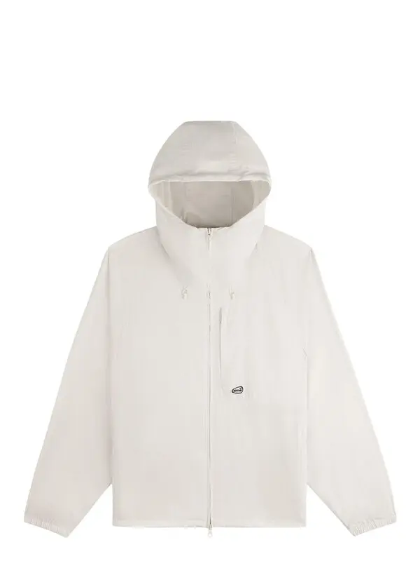 Aimé Leon Dore Lightweight Zip-up Windbreaker With Hood - Cream
