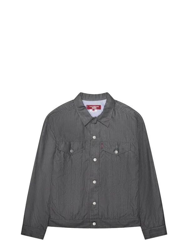 Junya Watanabe X Levi's Striped Trucker Jacket - Grey