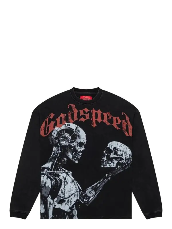 GODSPEED Mankind Vs Ai Long-sleeve T-shirt - Black