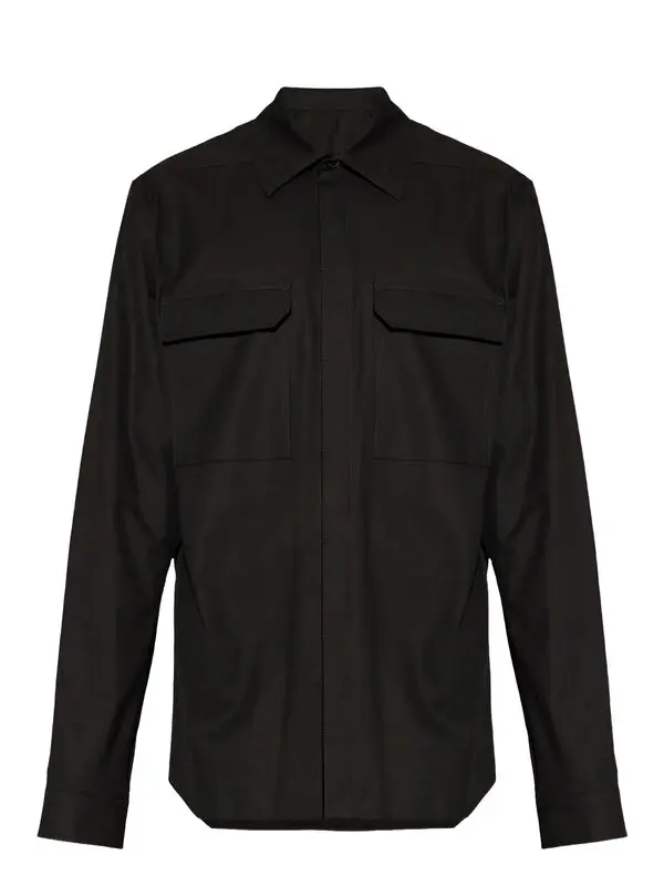 Rick Owens Work Shirt - Black