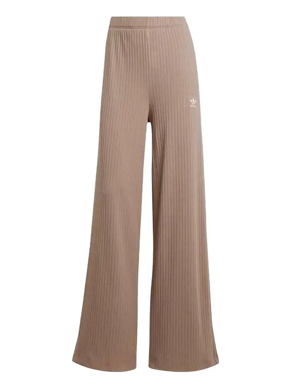 Adidas Wide Rib Knit Pants - Brown
