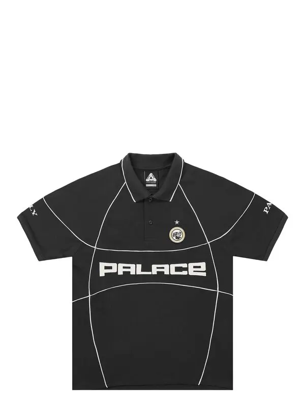 PALACE Pro Team Piped Polo - Black