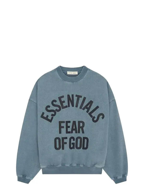 Fear Of God Campus 90's Crewneck Sweatshirt - Blue