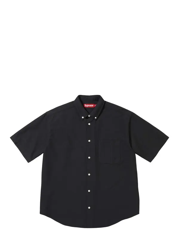 Supreme Loose Fit Oxford Short-sleeve Shirt - Black