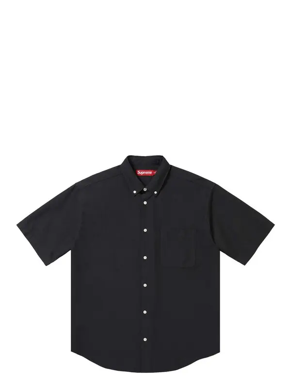 Supreme Loose Fit Oxford Short-sleeve Shirt - Black