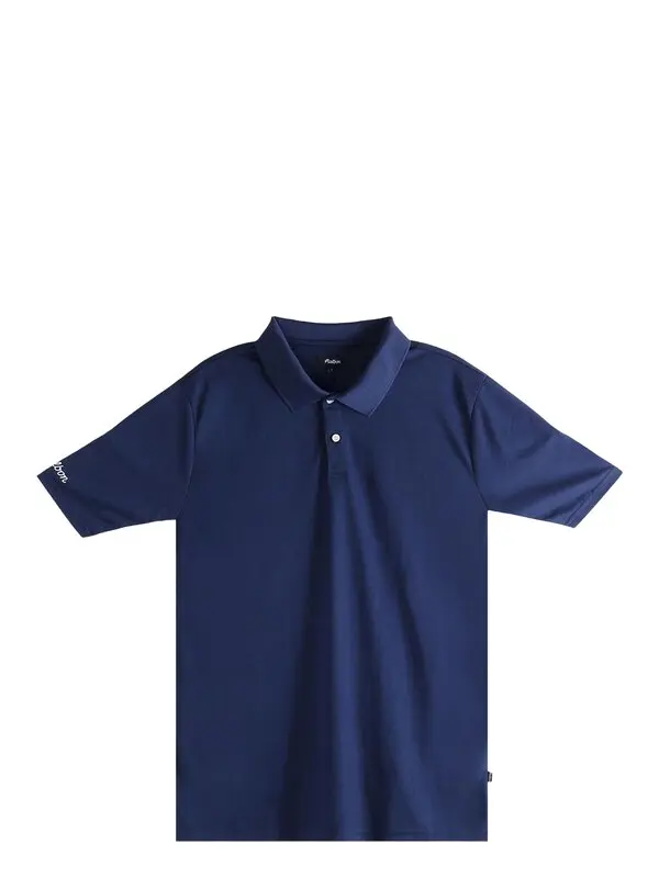 MALBON Evergreen Paneled Performance Pique Shirt - Blue