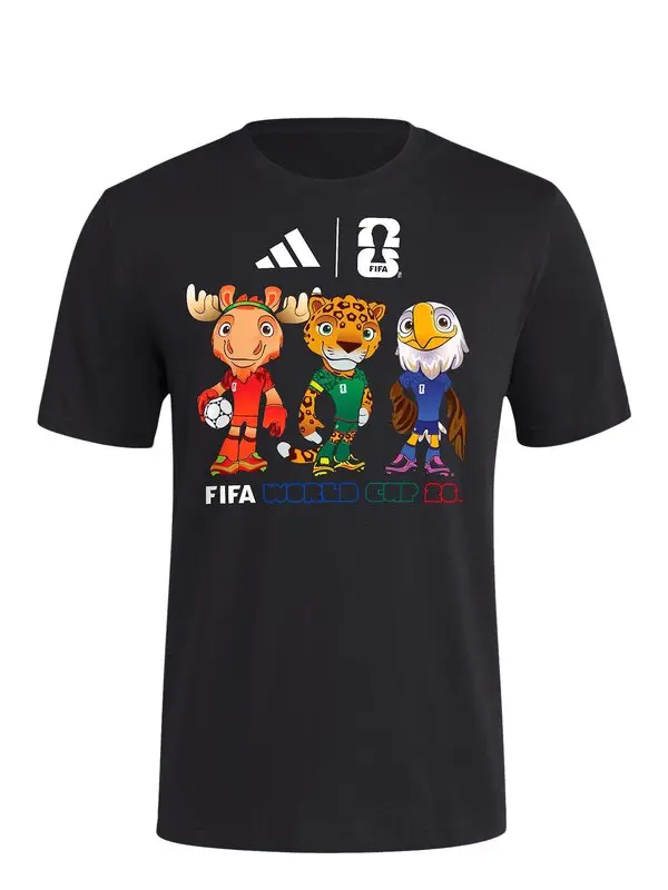 Adidas Fifa World Cup 2026 Mascot Graphic T-shirt - Black