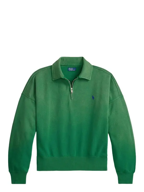 Polo Ralph Lauren Long-sleeve Mock Neck Zip Sweatshirt - Green