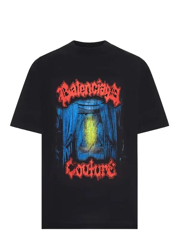 Balenciaga Medium Fit T-shirt - Black