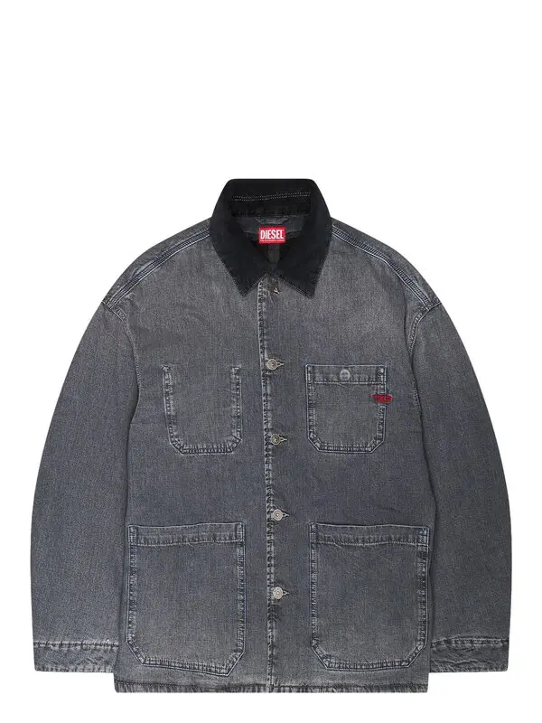 DIESEL® D Stack Denim Trucker Jacket - Grey