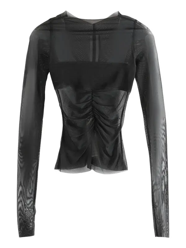 Rick Owens Temple Bandeau Top - Black