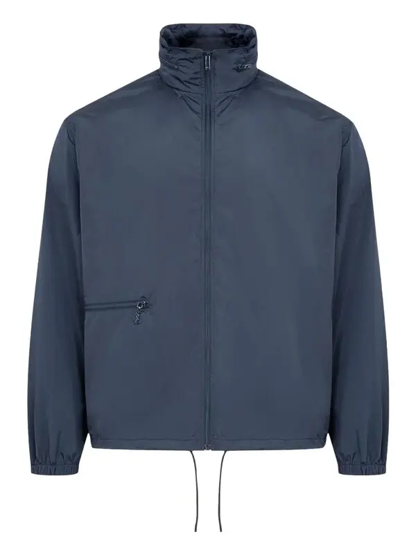 Saint Laurent Zip-up Jacket With Stand Collar - Blue