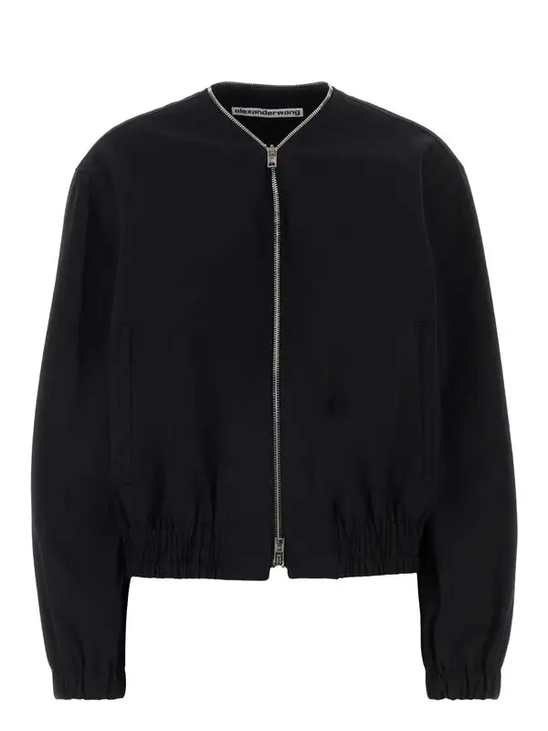 Alexander Wang Zip-up Bomber Jacket - Black