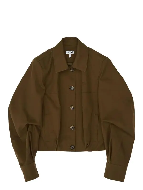 Loewe Cropped Jacket - Green
