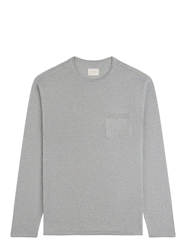 Aimé Leon Dore Long-sleeve Knit Pocket Tee - Grey