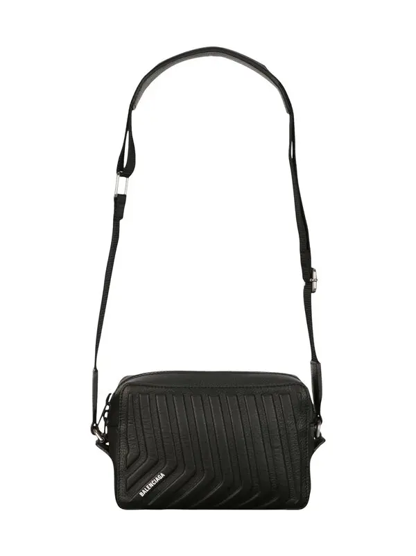 Balenciaga Leather Camera Bag - Black
