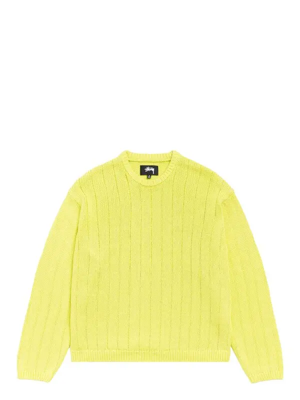 StÜssy Logo Knit Pullover - Green