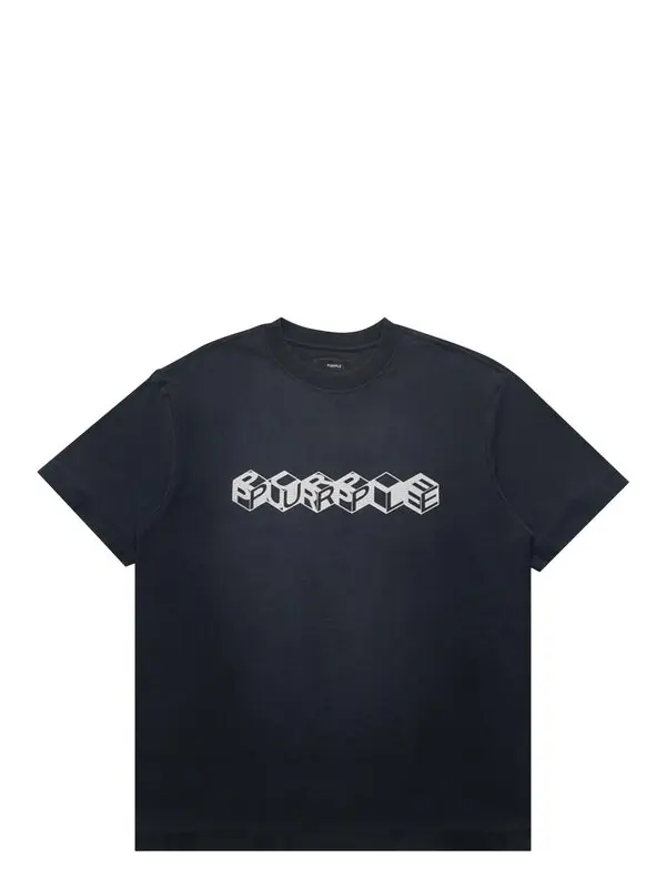 PURPLE BRAND Textured Jersey Crewneck Tee - Black