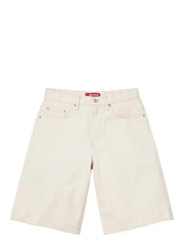 Supreme Baggy Selvedge Denim Short - Cream