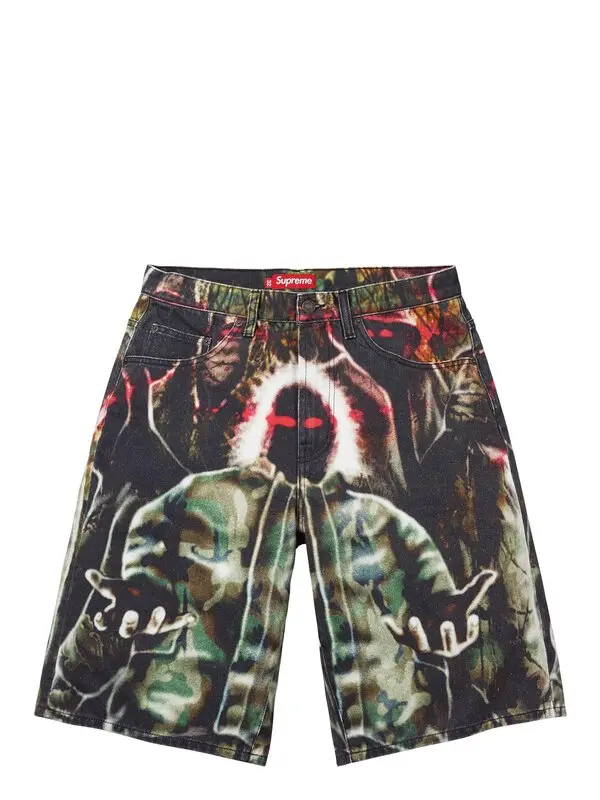 Supreme Shadows Baggy Denim Shorts - Multicolor