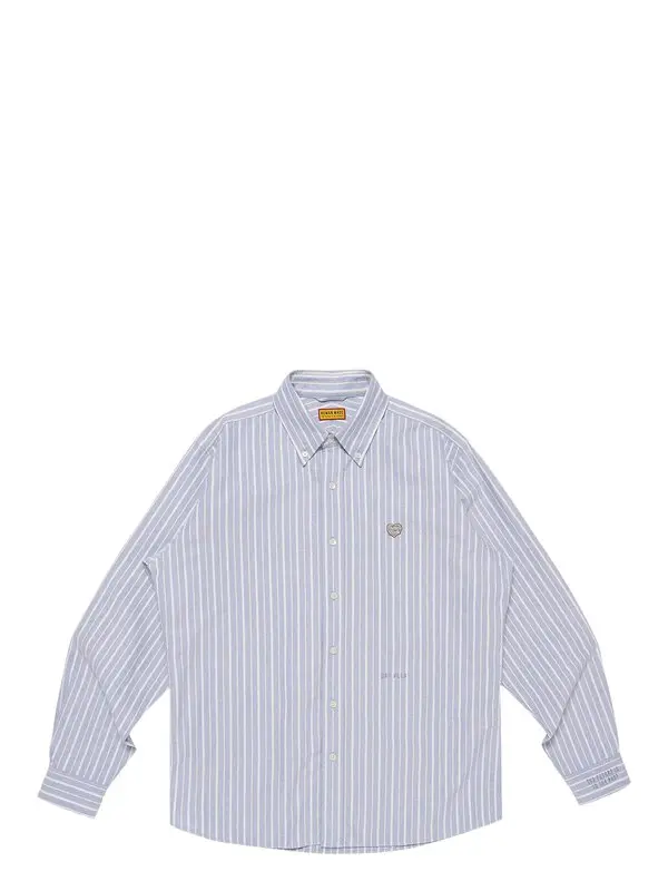 HUMAN MADE Striped Oxford Button-down Shirt - Blue