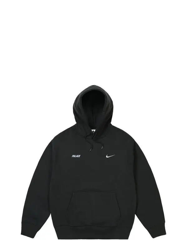 PALACE X Nike Font Swoosh Hooded Sweatshirt - Black