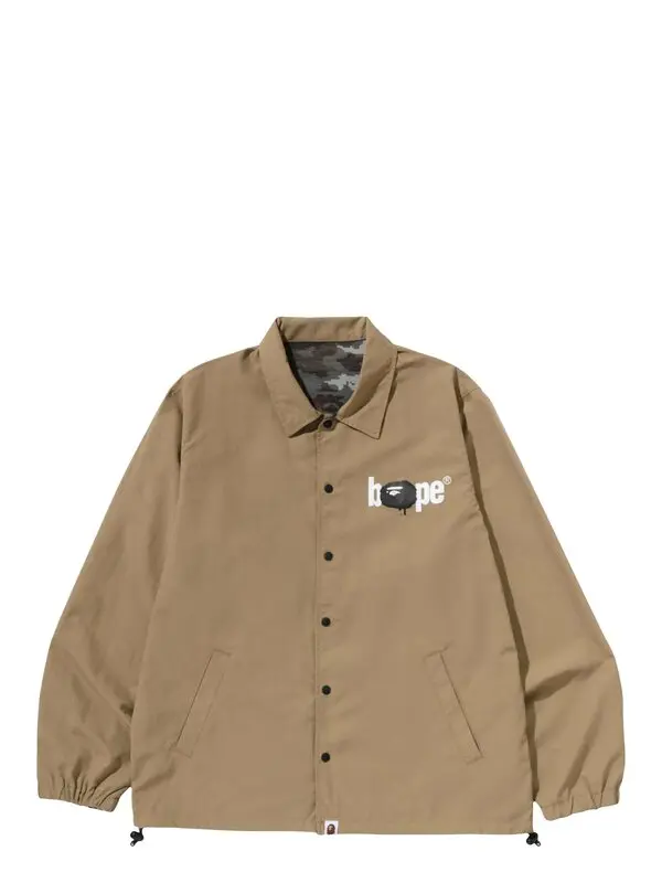 A BATHING APE Reversible Coach Jacket - Tan