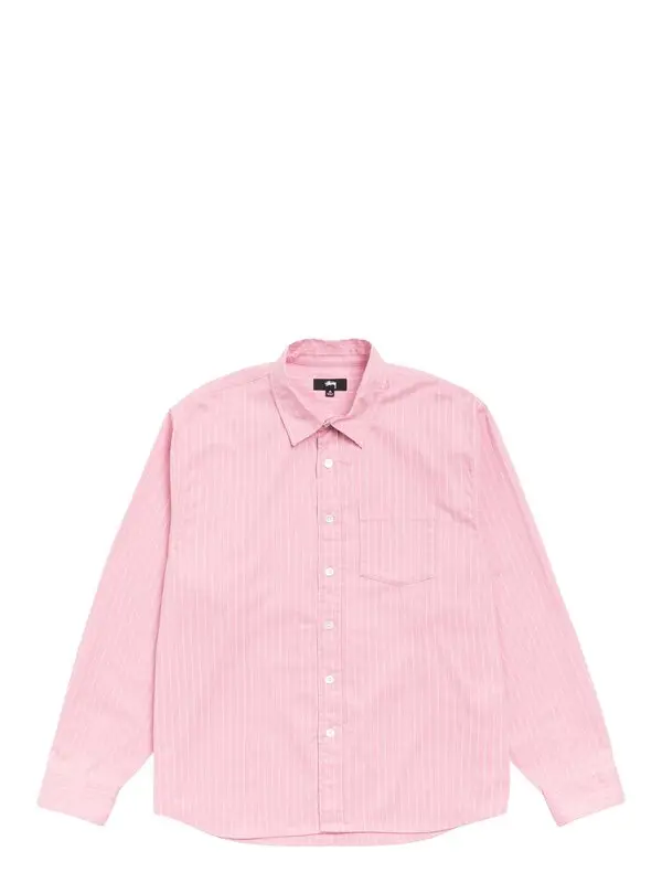 StÜssy Striped Oxford Shirt - Pink