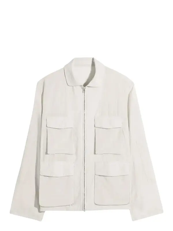 LEMAIRE 3d Pocket Zip-up Jacket - Cream