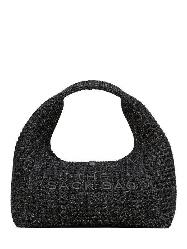 Marc Jacobs Mini Lurex Crochet Sack Bag - Black