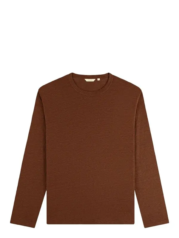 Aimé Leon Dore Long-sleeve Linen Tee - Red
