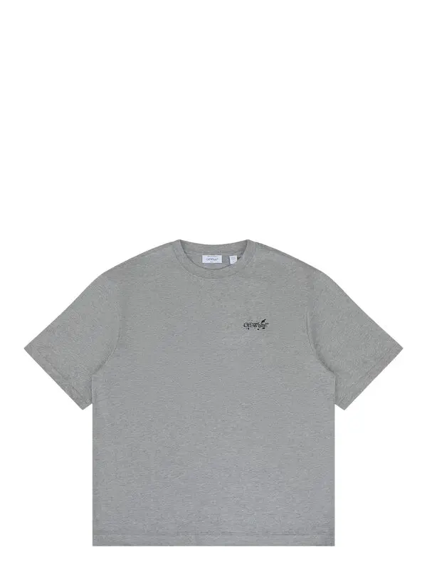 Off-White Paint Splatter Arrow Diag Fit Tee - Grey